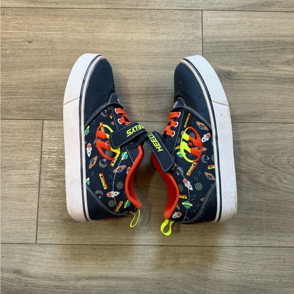 Heelys | Shoes | Heelys Blue And Orange Sneakers With Vibrant Design ...
